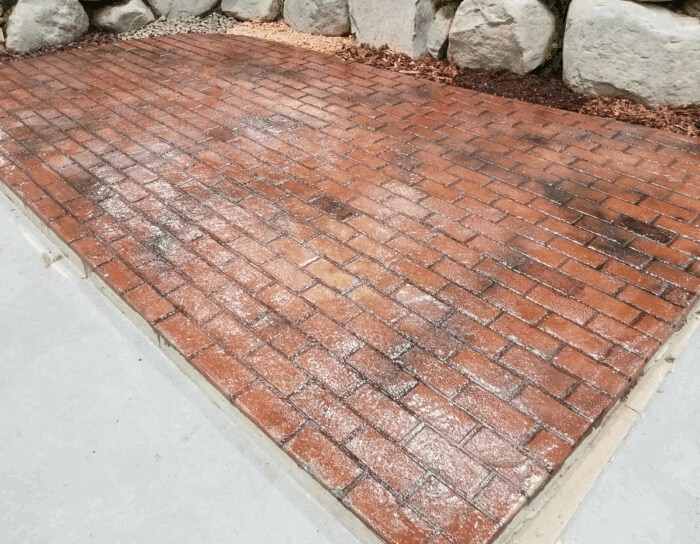 Options for Brick Stamed Concrete Patterns