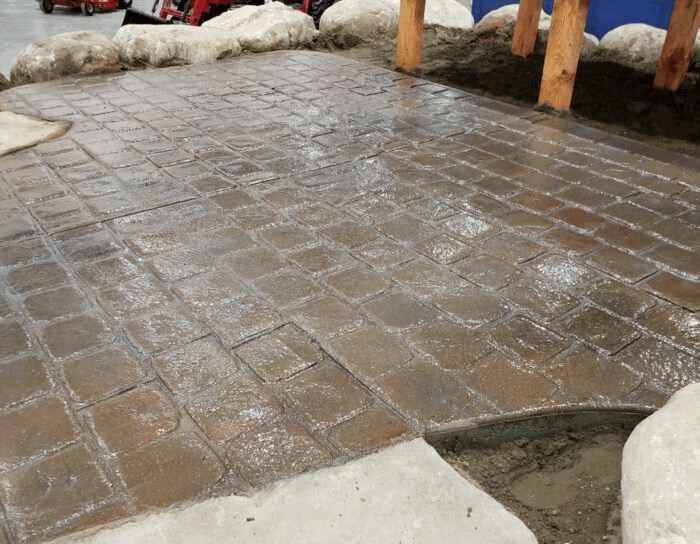Options for Brick Stamed Concrete Patterns
