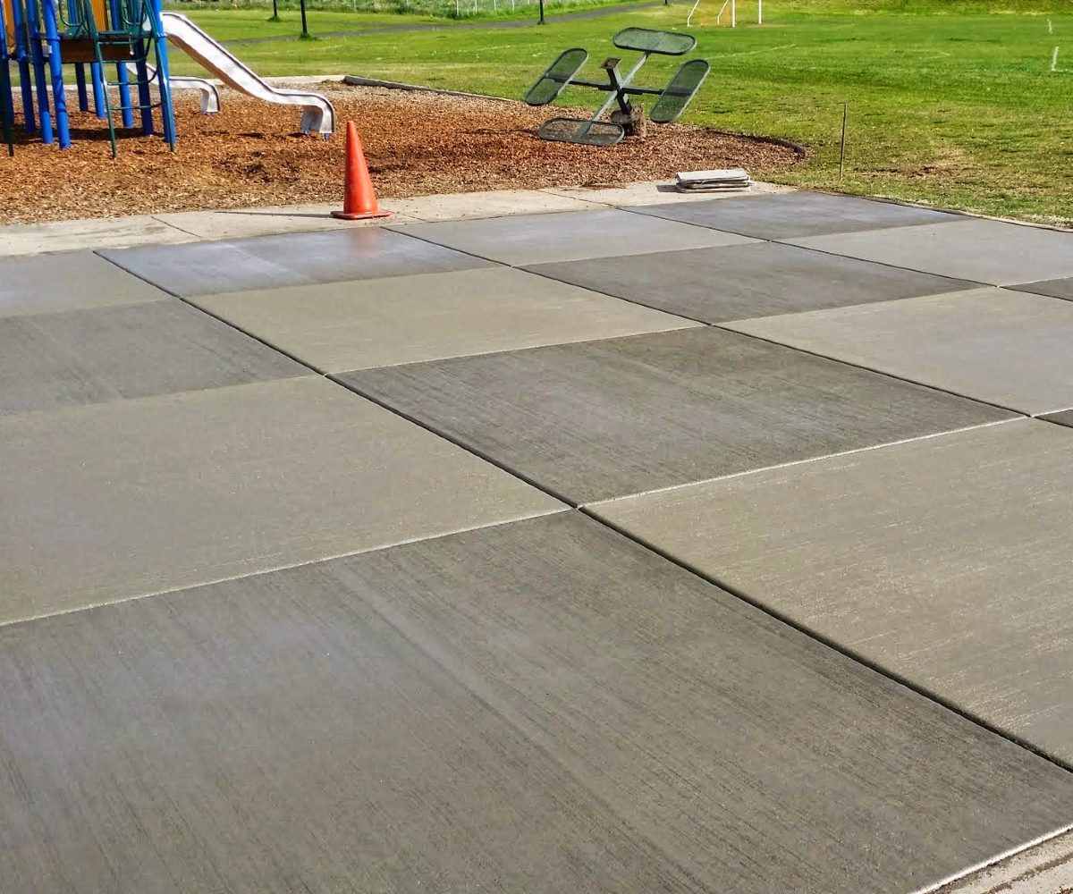 Spokane Broom Finish Gives Concrete Function & Character