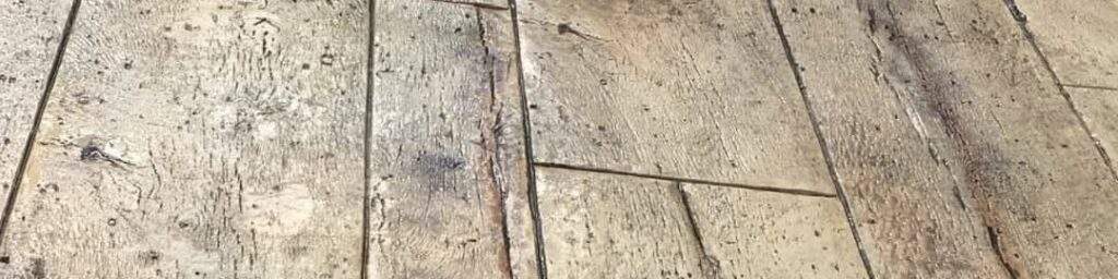 Stamped Concrete Services: Wood Grain Finish for Patios & More