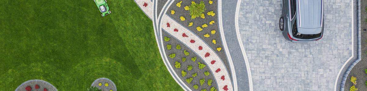 Space-Saving Half Circle Driveway for Small Yards