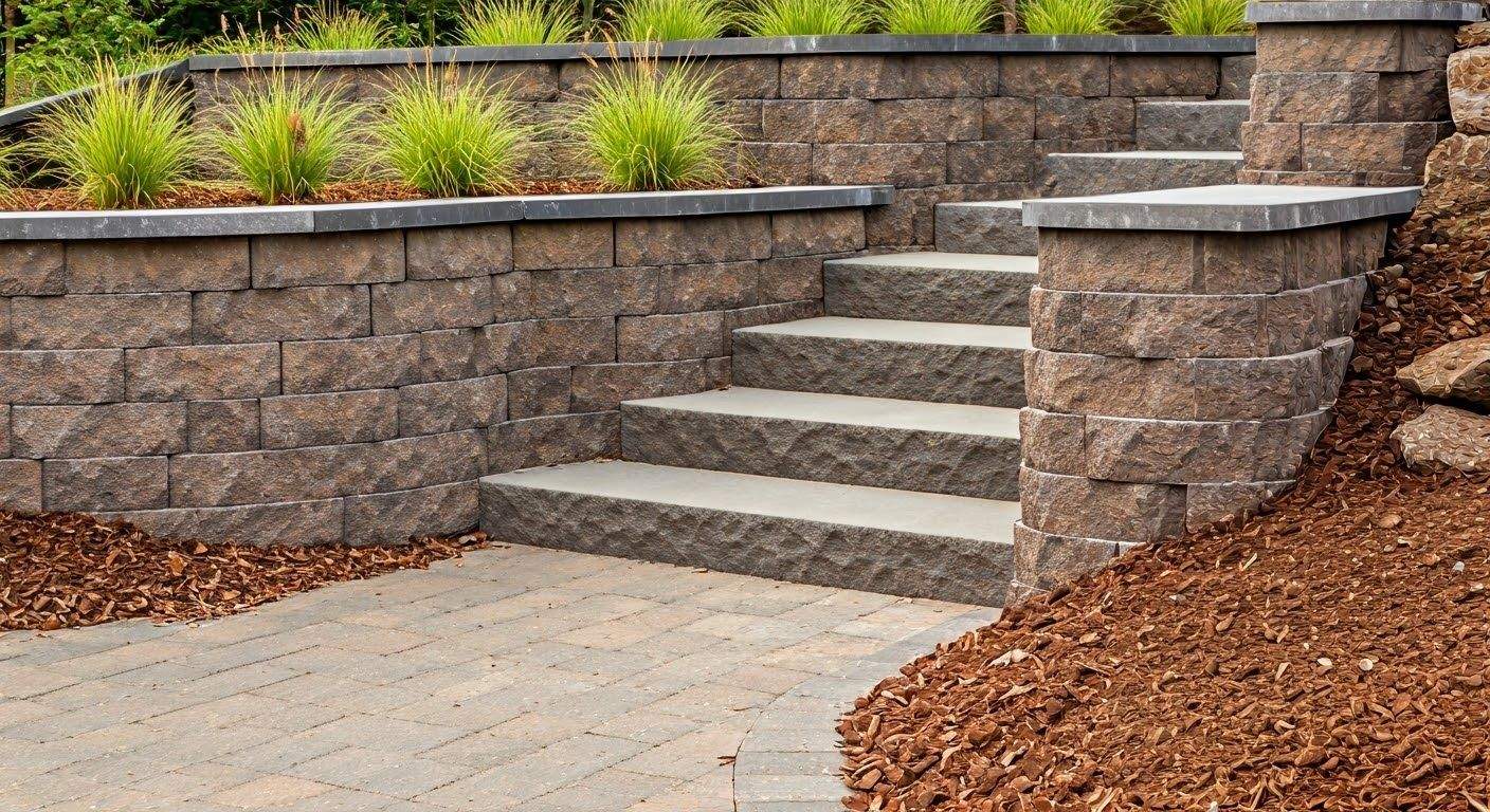 Retaining Wall Stairs Design Change Your Life: Ten Beautiful Retaining